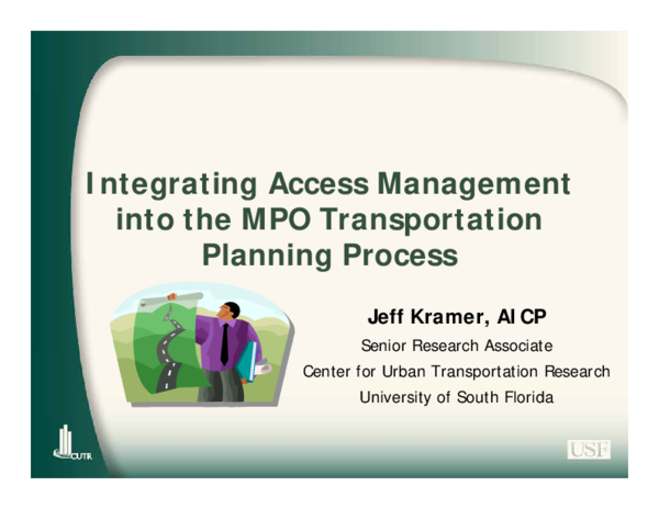 (PDF) Integrating Access Management into the MPO Transportation ...