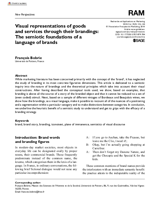 (PDF) Visual representations of goods and services through their ...