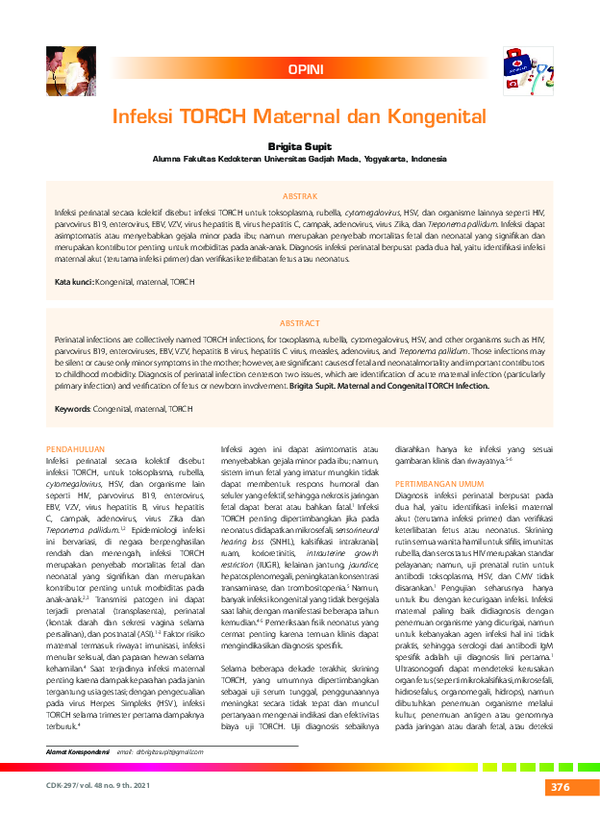 (PDF) Infeksi TORCH Maternal dan Kongenital