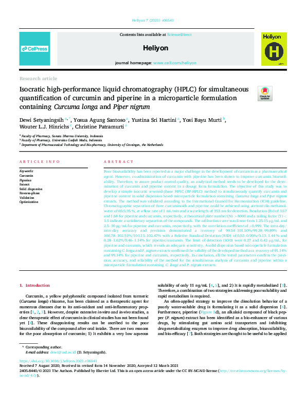 (PDF) Isocratic high-performance liquid chromatography (HPLC) for ...