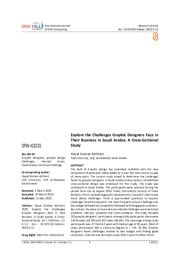 (PDF) Explore the Challenges Graphic Designers Face in Their Business ...