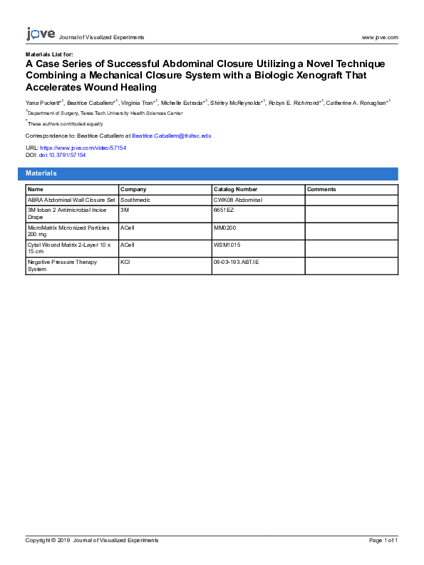 (PDF) A Case Series of Successful Abdominal Closure Utilizing a Novel ...