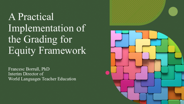 (PPT) A Practical Implementation of the Grading for Equity Framework
