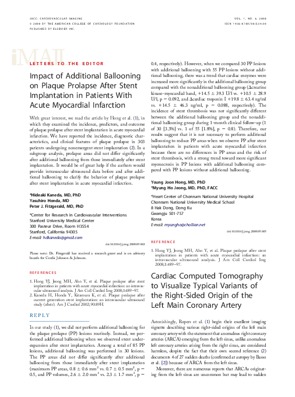 (PDF) Cardiac Computed Tomography to Visualize Typical Variants of the ...