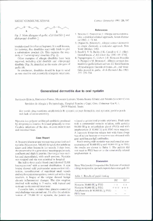 (PDF) Generalized dermatitis due to oral nystatin