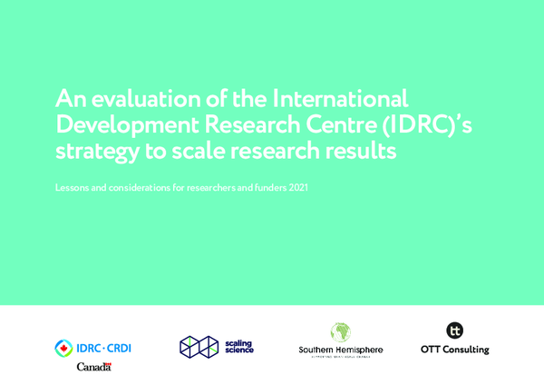 (PDF) Evaluation of the International Development Research Centre (IDRC ...