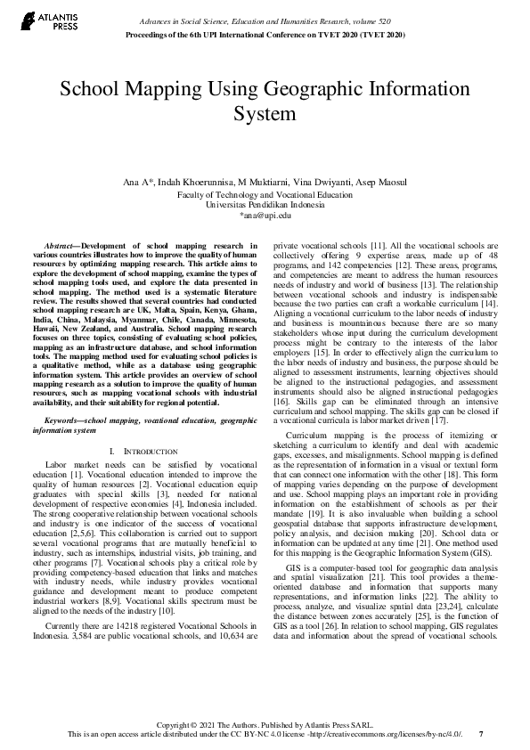 (PDF) School Mapping using Geographic Information System