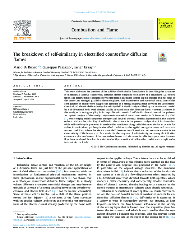 (PDF) The breakdown of self-similarity in electrified counterflow ...