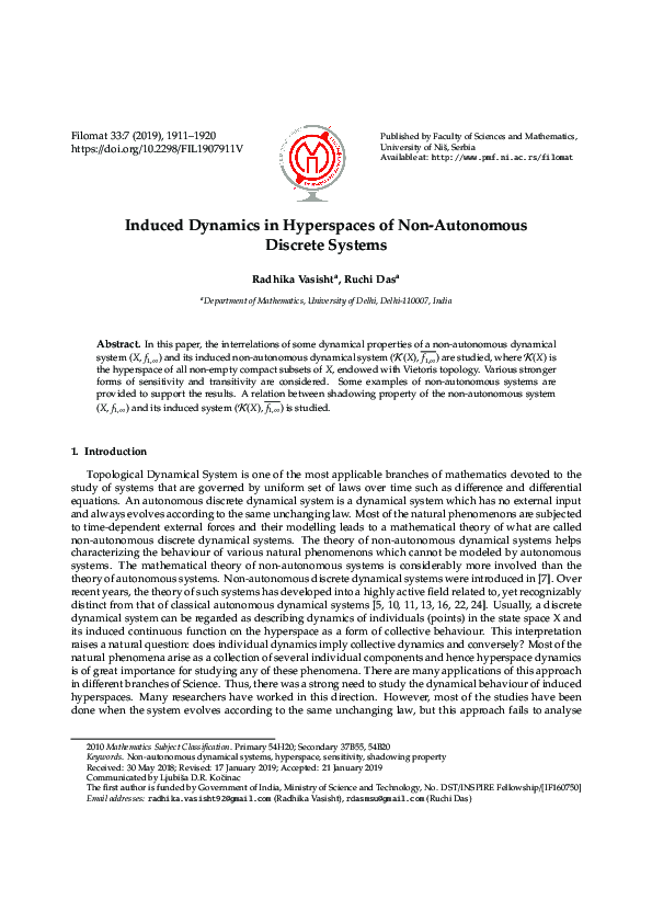 (PDF) On Stronger Forms of Sensitivity in Non-autonomous Systems