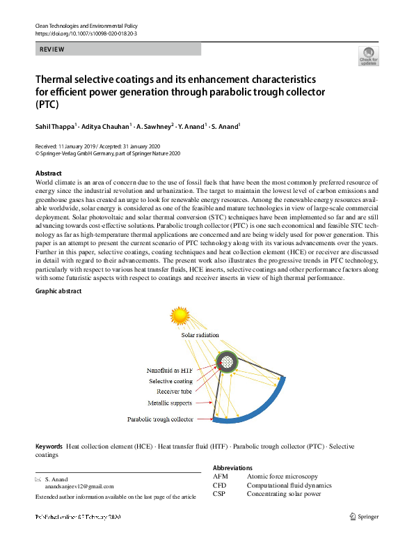 (PDF) Thermal selective coatings and its enhancement characteristics ...