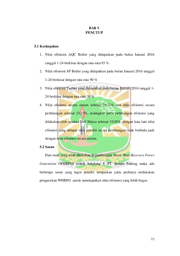 (PDF) Studi Efisiensi Aqc Boiler, SP Boiler, Dan Turbin Uap Waste Heat ...