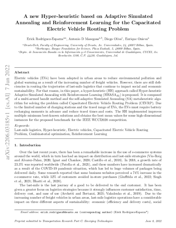 (PDF) A new Hyper-heuristic based on Adaptive Simulated Annealing and ...