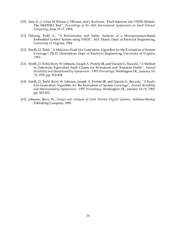 (PDF) A fault injection technique for VHDL behavioral-level models