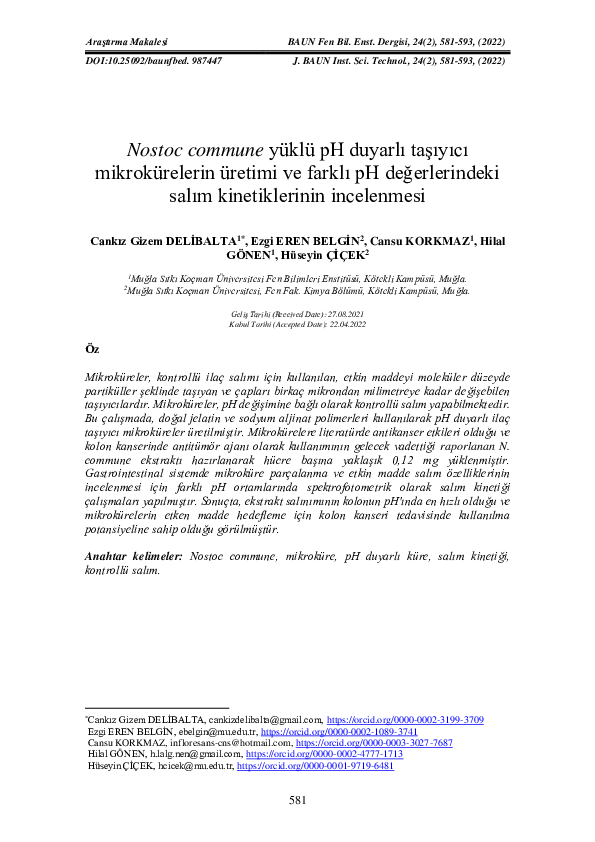 (PDF) Production of Nostoc commune loaded pH sensitive carrier ...