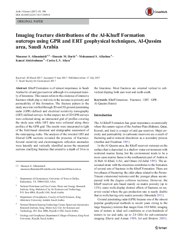 (PDF) Imaging fracture distributions of the Al-Khuff Formation outcrops ...