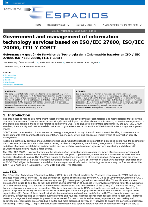 (PDF) Government and management of information technology services ... (PDF) Government and management of information technology services ...
