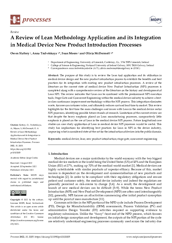 (PDF) A Review of Lean Methodology Application and Its Integration in ...