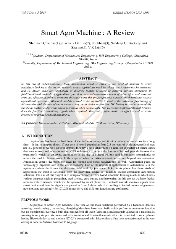 (PDF) Smart Agro Machine