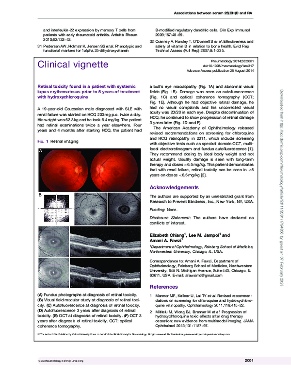 (PDF) Retinal toxicity found in a patient with systemic lupus ...