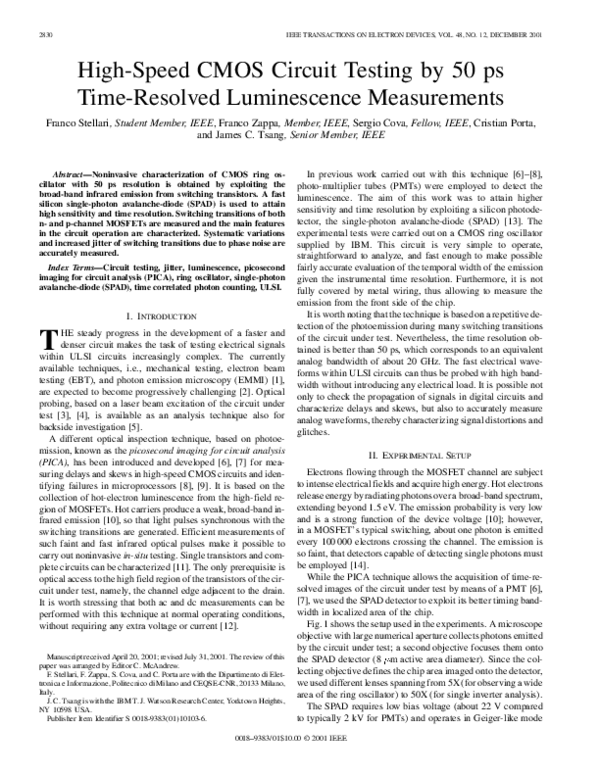 (PDF) High-speed CMOS circuit testing by 50 ps time-resolved ...