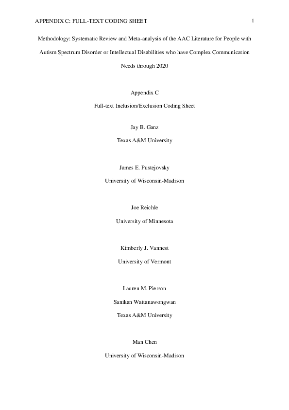 (PDF) Methodology: Systematic Review and Meta-analysis of the AAC ...