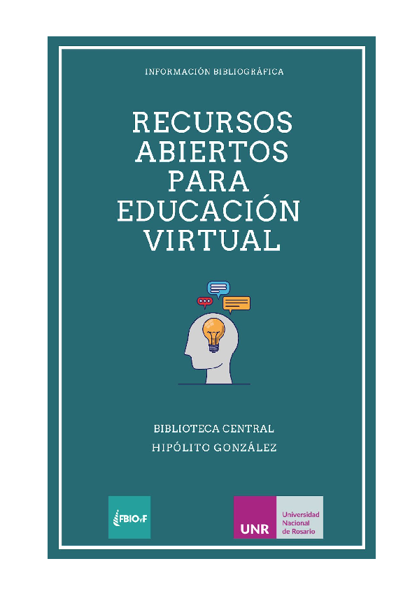 (PDF) Recursos abiertos para educación virtual