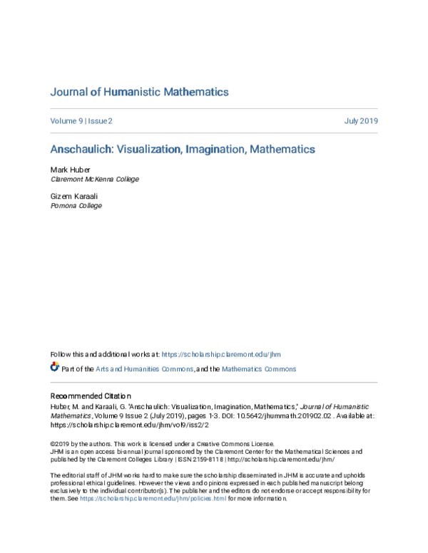 (PDF) Imagination and Mathematics