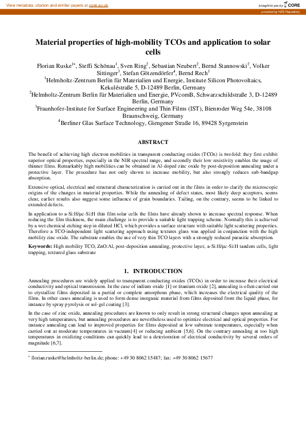 (PDF) Material properties of high-mobility TCOs and application to ...