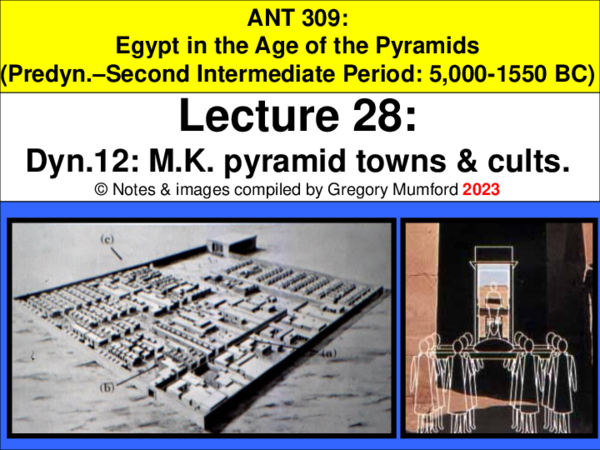(PDF) Anth.309: Ppt. lecture-28: Middle Kingdom royal pyramid cults, towns, shrines, and beliefs ...