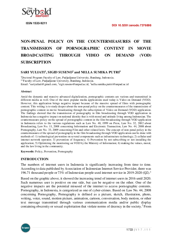 (PDF) Non-Penal Policy on the Countermeasures of the Transmission of ...