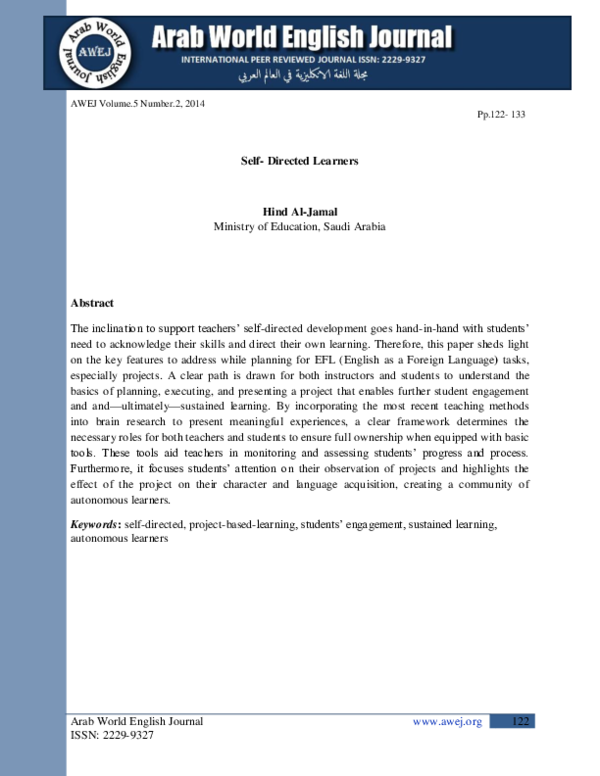 (PDF) Self- Directed Learners