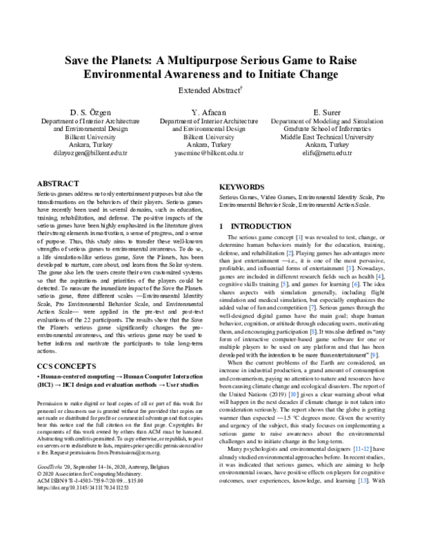 (PDF) Save the Planets