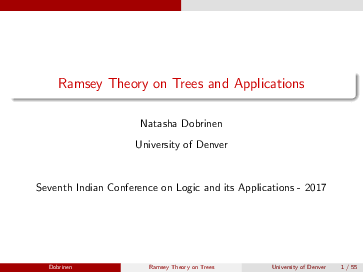 (PDF) Ramsey Theory on Trees and Applications