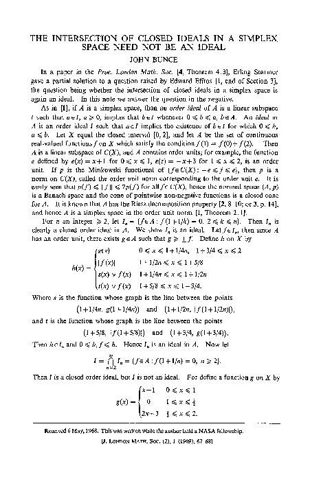 (PDF) The Intersection of Closed Ideals in a Simplex Space need not be ...