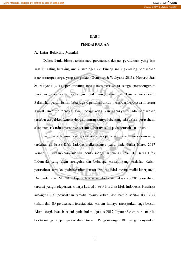(PDF) Pengaruh Tingkat Perputaran Total Aset, Perputaran Piutang, Rasio ...