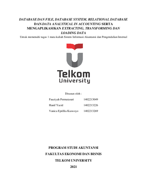 Pdf Database Dan File Database System Relational Database Dan Data Analytical In Accounting