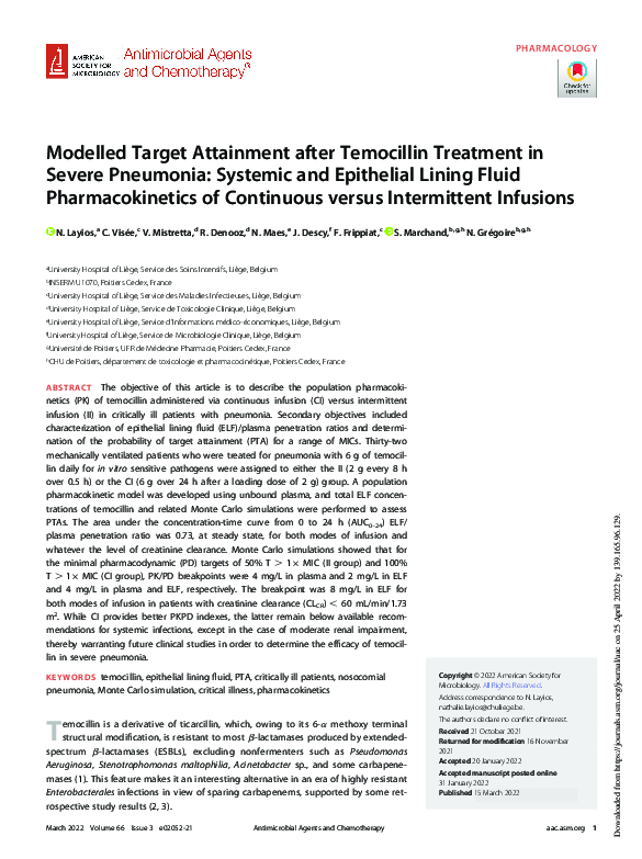 (PDF) Modelled Target Attainment after Temocillin Treatment in Severe ...