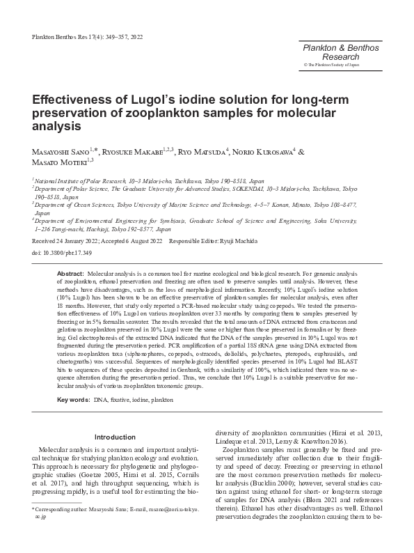(PDF) Effectiveness of Lugol’s iodine solution for long-term ...