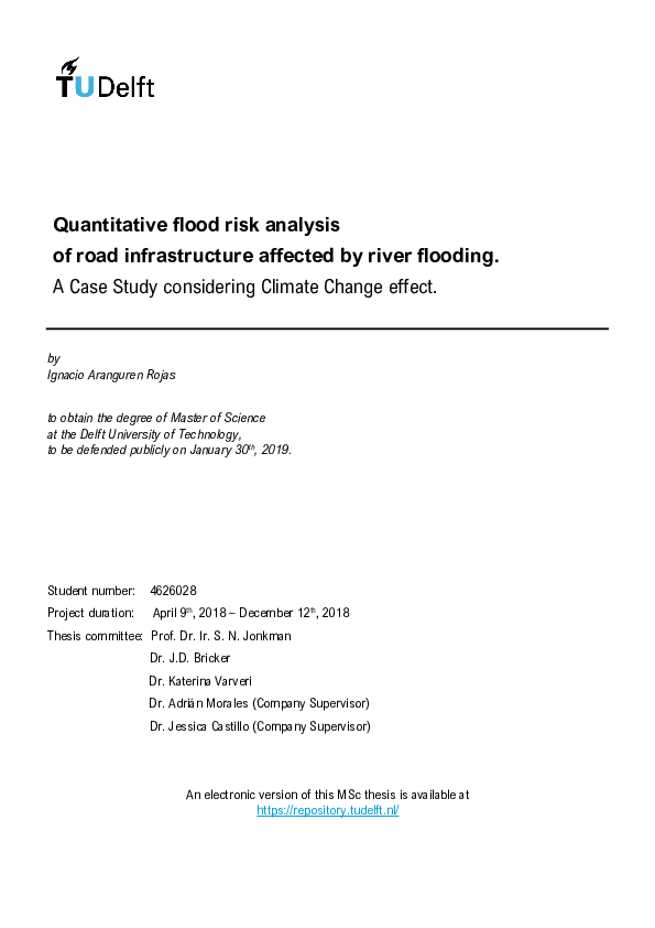 (PDF) Quantitative flood risk analysis of road infrastructures (Publishable version): A case ...