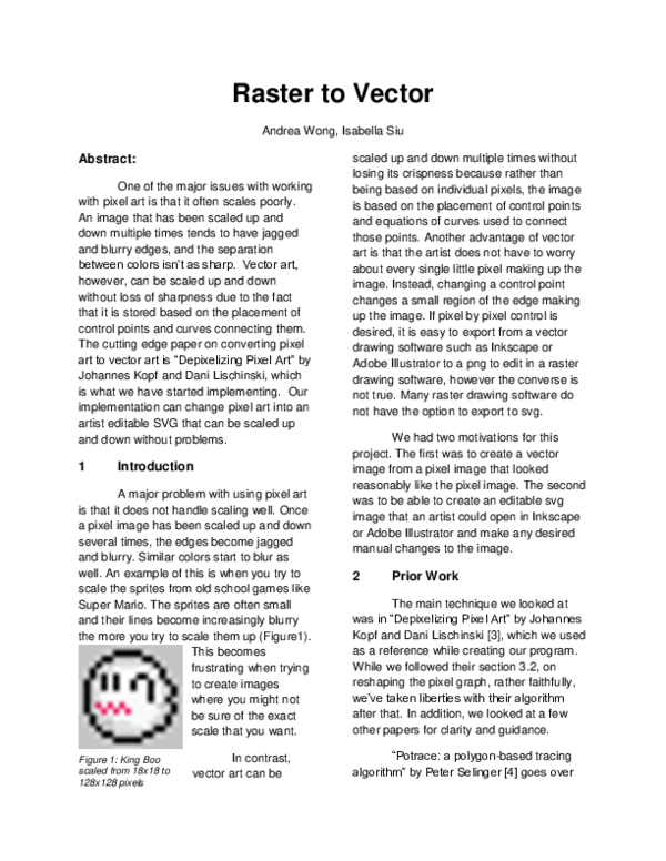 (PDF) Raster to Vector