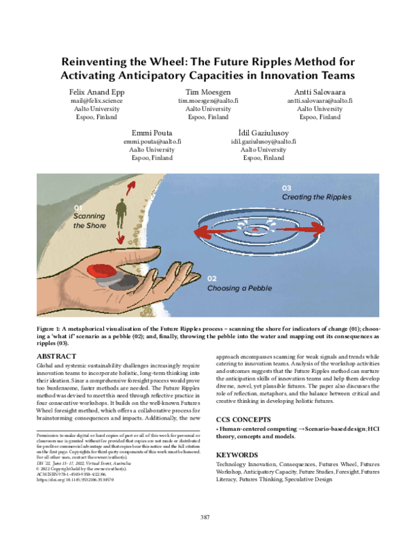 (PDF) Reinventing the Wheel: The Future Ripples Method for Activating ...
