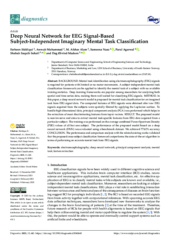 (PDF) Deep Neural Network for EEG Signal-Based Subject-Independent Imaginary Mental Task ...