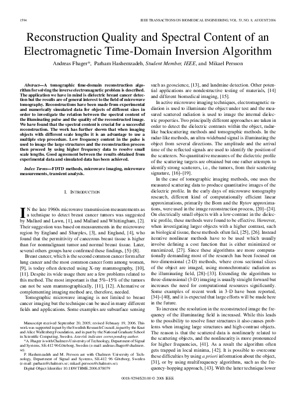 (PDF) Reconstruction Quality and Spectral Content of an Electromagnetic Time-Domain Inversion ...