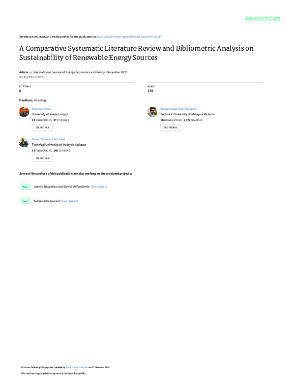 Pdf A Comparative Systematic Literature Review And Bibliometric
