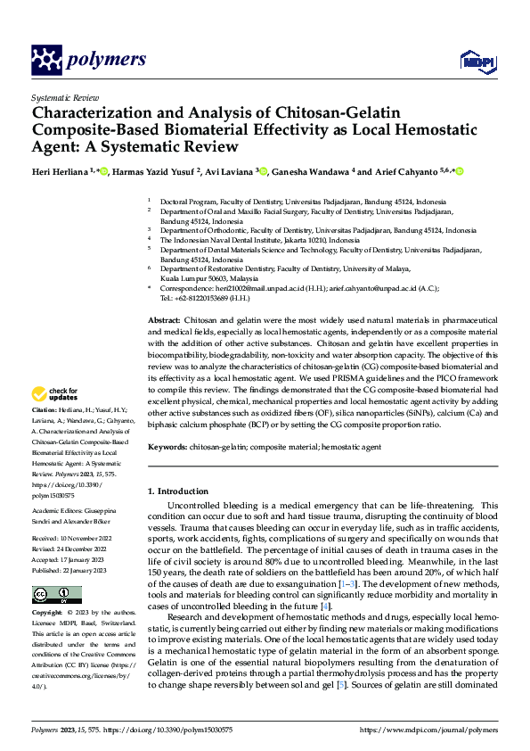 (PDF) Characterization and Analysis of Chitosan-Gelatin Composite-Based Biomaterial Effectivity ...