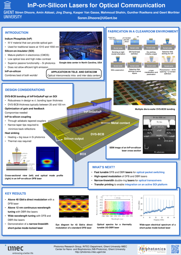 (PDF) Inp-on-silicon lasers for optical communication