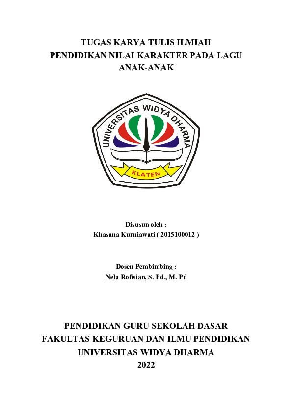 (DOC) TUGAS KARYA TULIS ILMIAH