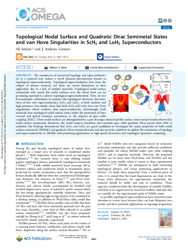 (PDF) Topological Nodal Surface and Quadratic Dirac Semimetal States ...
