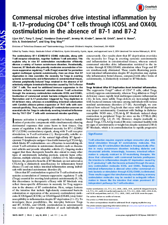 (PDF) Commensal microbes drive intestinal inflammation by IL-17 ...