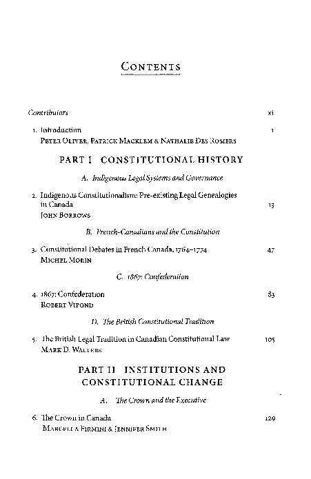 (PDF) The Oxford Handbook of the Canadian Constitution